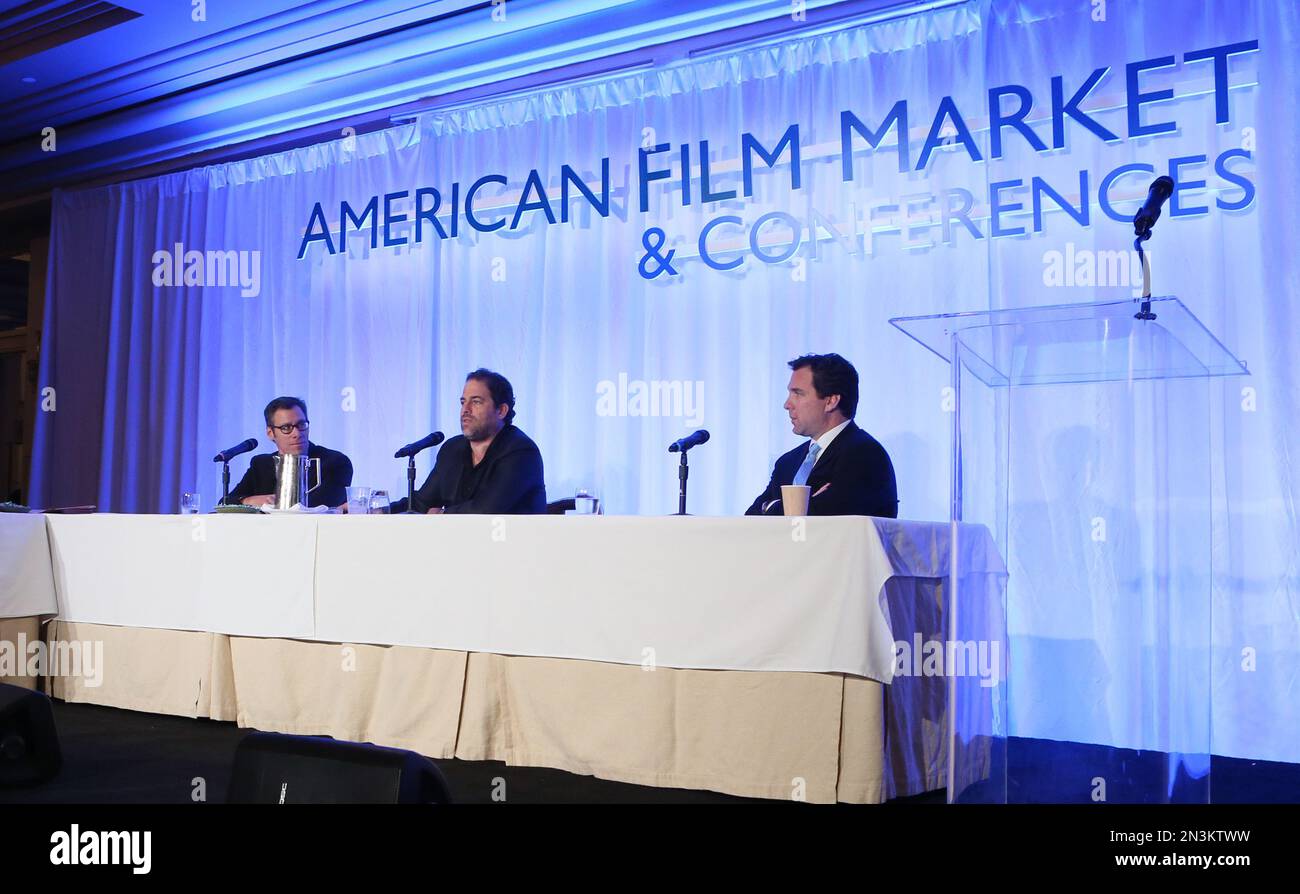 Richard Klubeck, and from left, Brett Ratner and Matthew Belloni at the ...