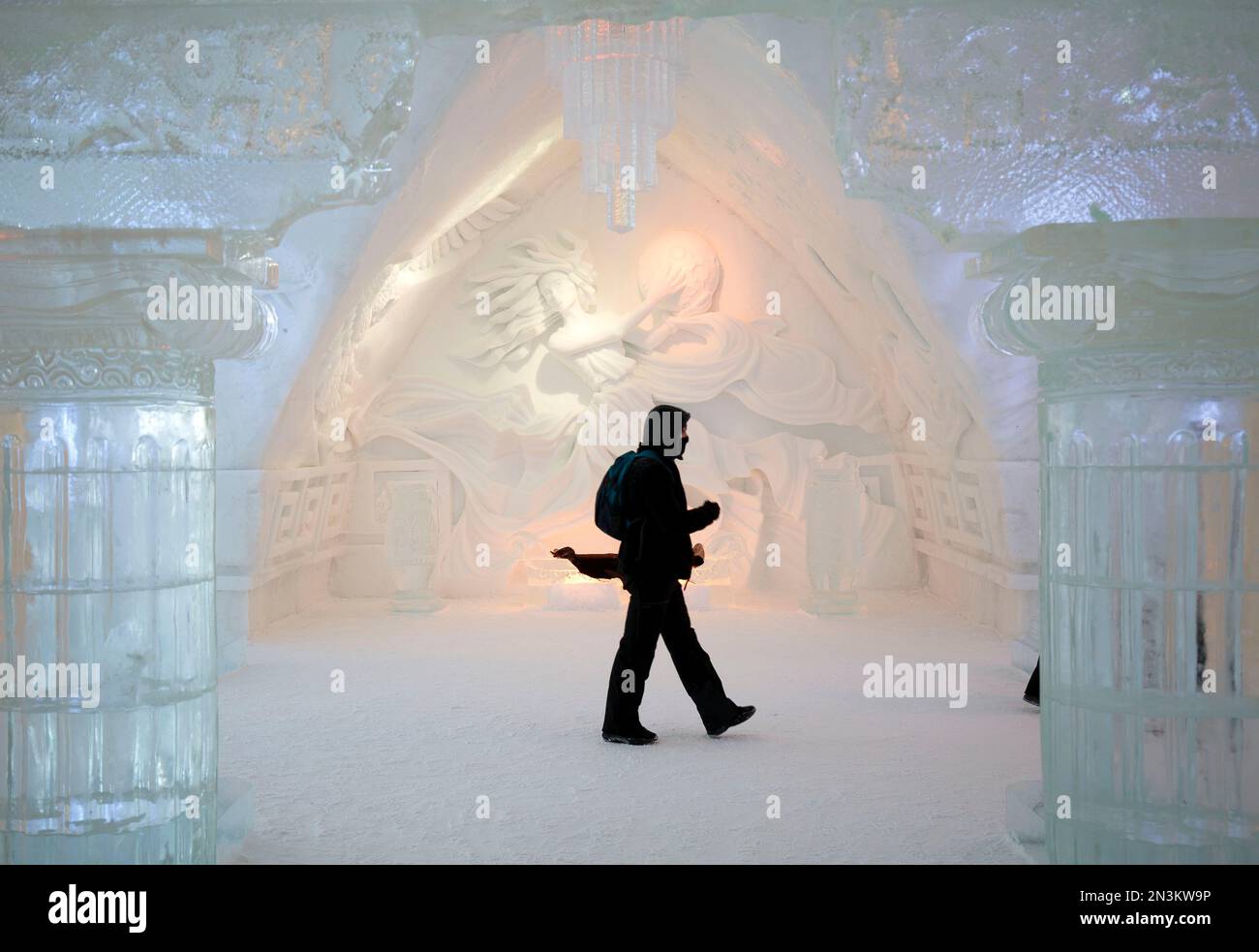 Quebec, Quebec, Canada. 5th Feb, 2023. Made with ice and snow, the Ice ...