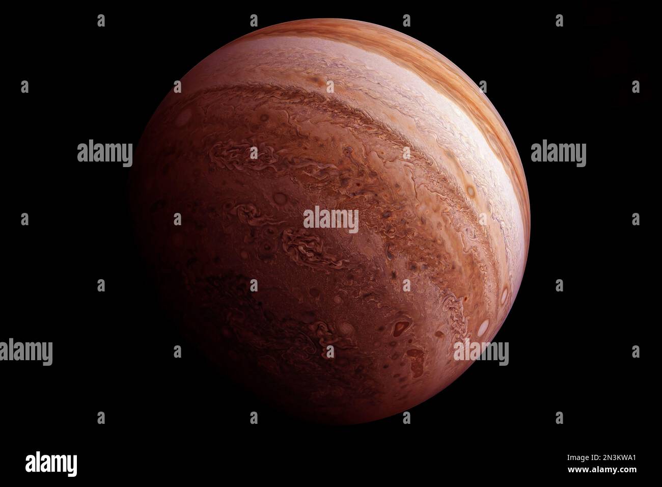 Planet Jupiter on a dark background. Elements of this image furnished ...