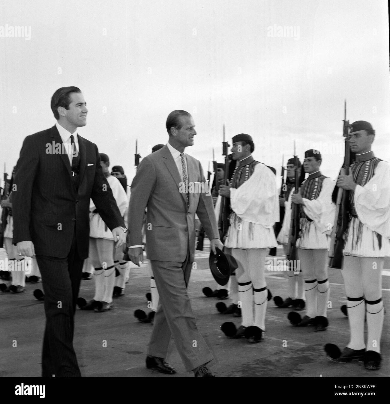 King Constantine II of Greece, left, and Prince Philip of Britain ...