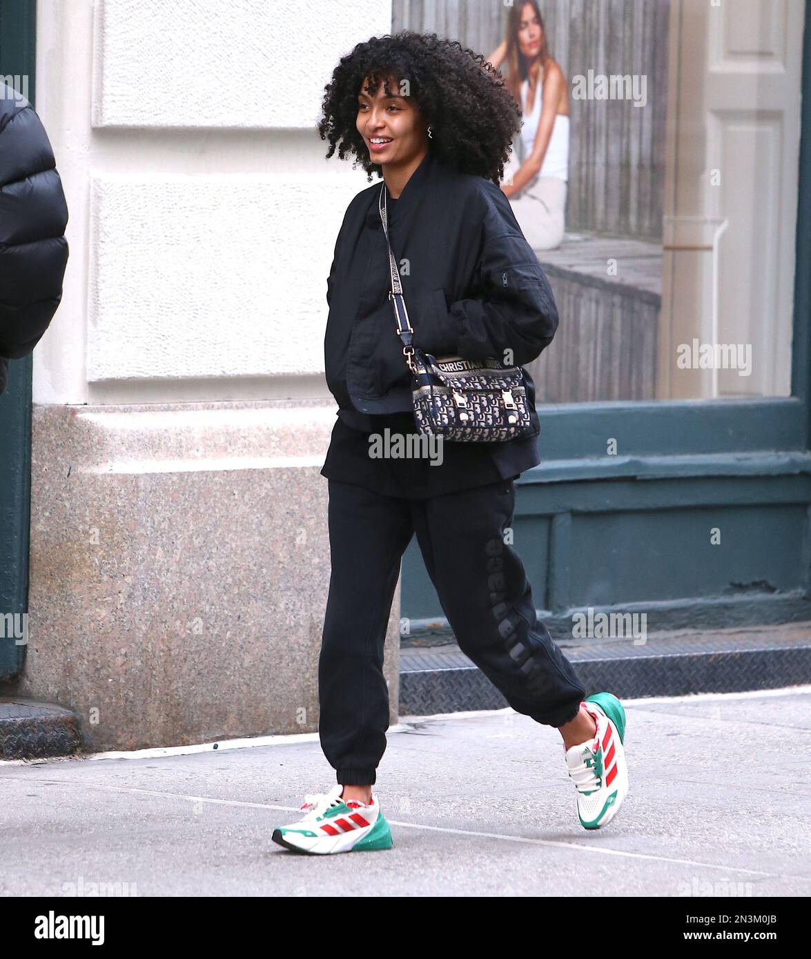 Actress Yara Shahidi strolling on Mercer Street in Soho, New York, NY ...