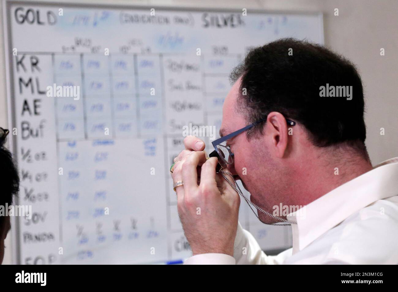 In this Wednesday, Nov. 5, 2014 photo, Numis International Inc. owner ...