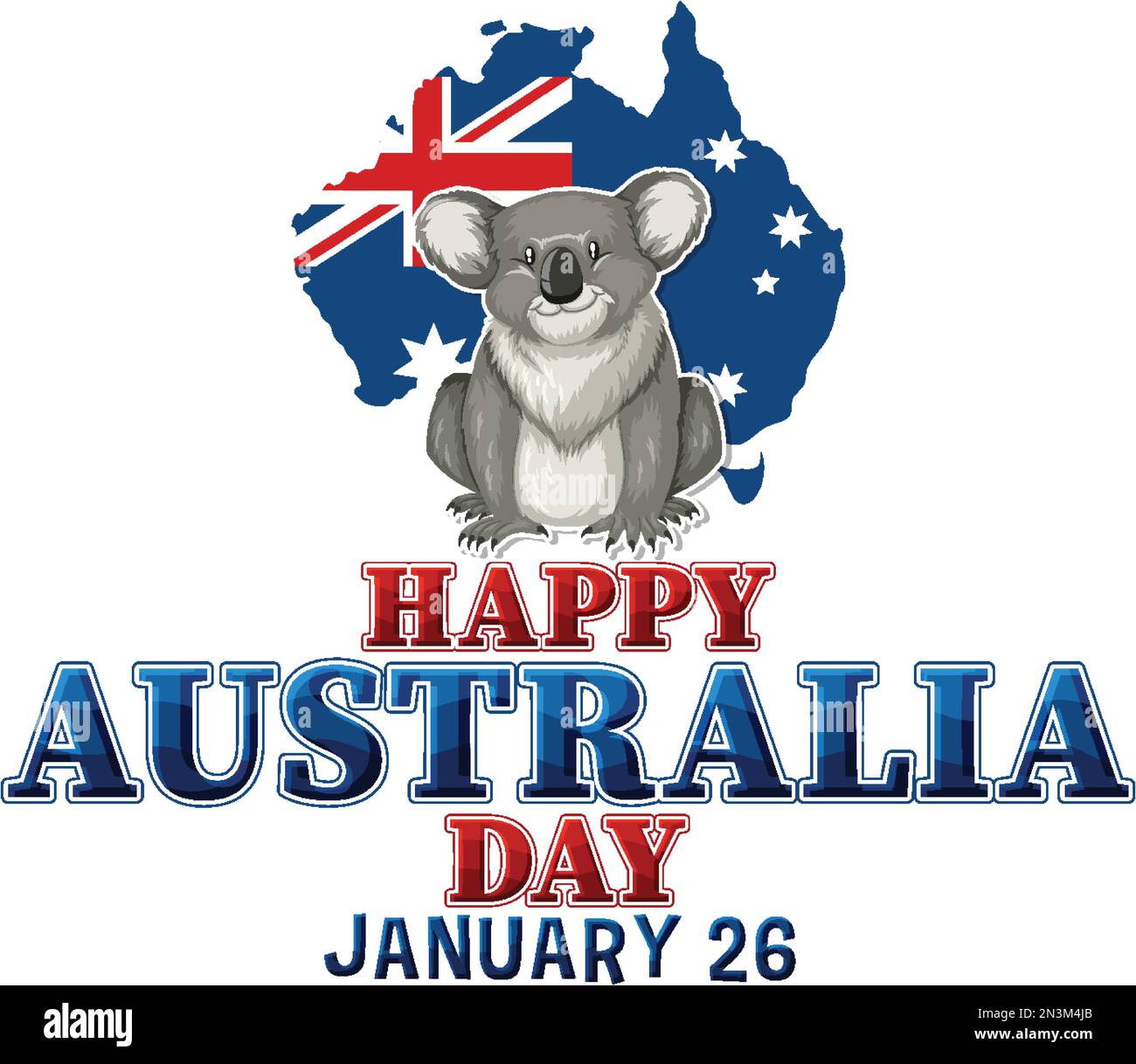 Happy Australia day banner design illustration Stock Vector Image & Art ...