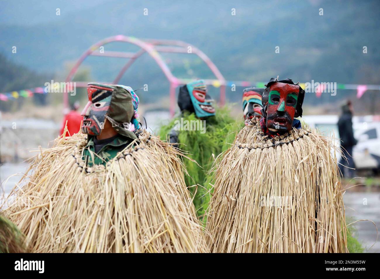 LIUZHOU, CHINA - FEBRUARY 7, 2023 - People of the Miao ethnic group ...