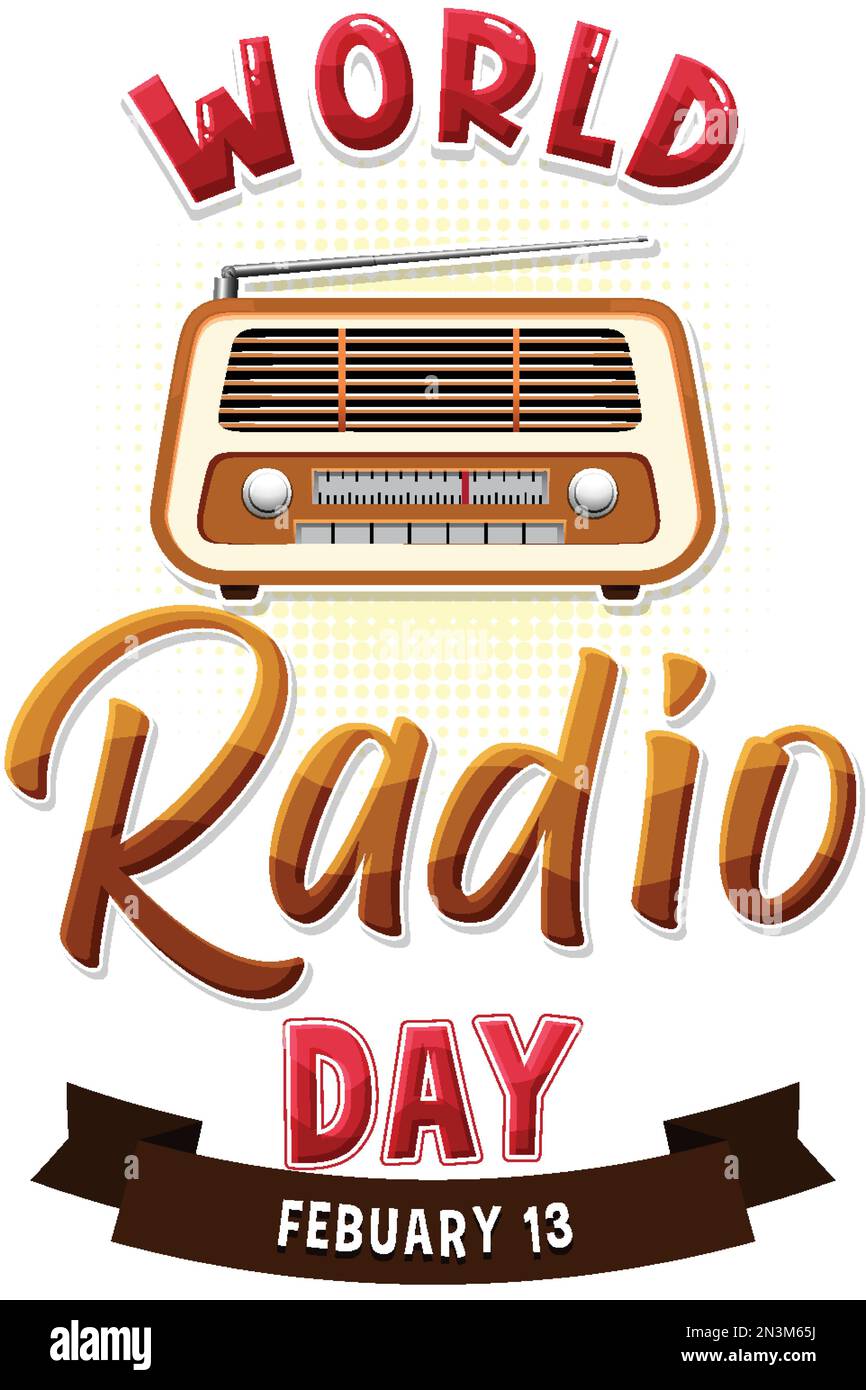 World Radio Day Banner illustration Stock Vector Image & Art - Alamy