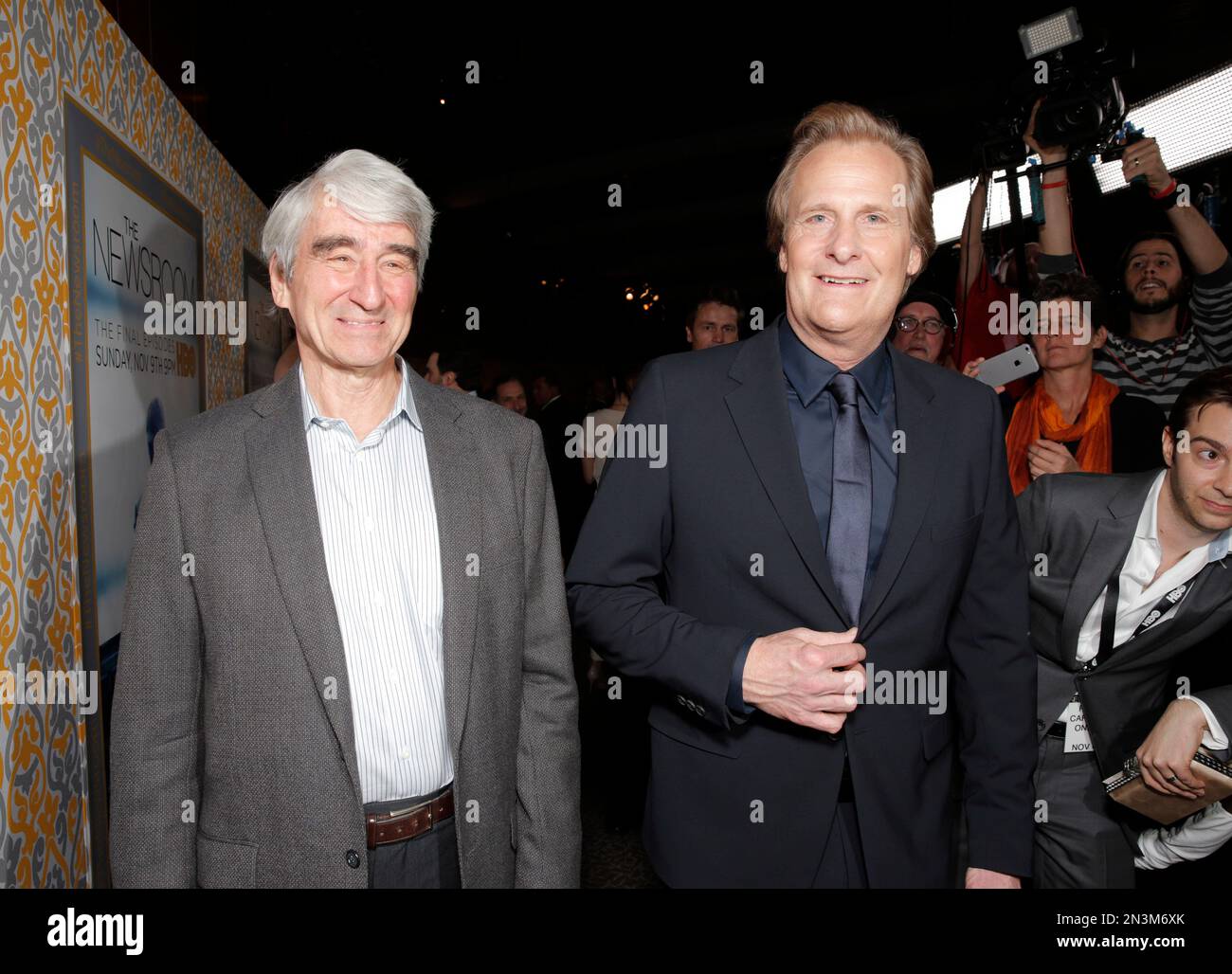 Sam Waterston and Jeff Daniels attend "The Newsroom" Season Three ...