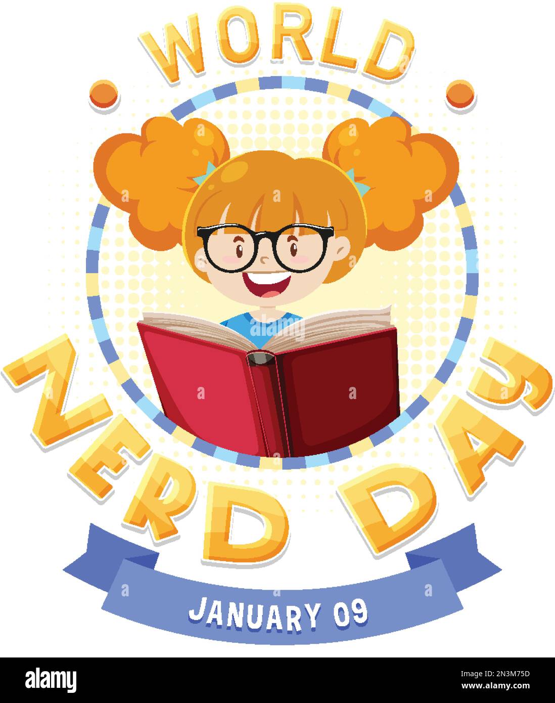 World nerd day banner design illustration Stock Vector Image & Art - Alamy