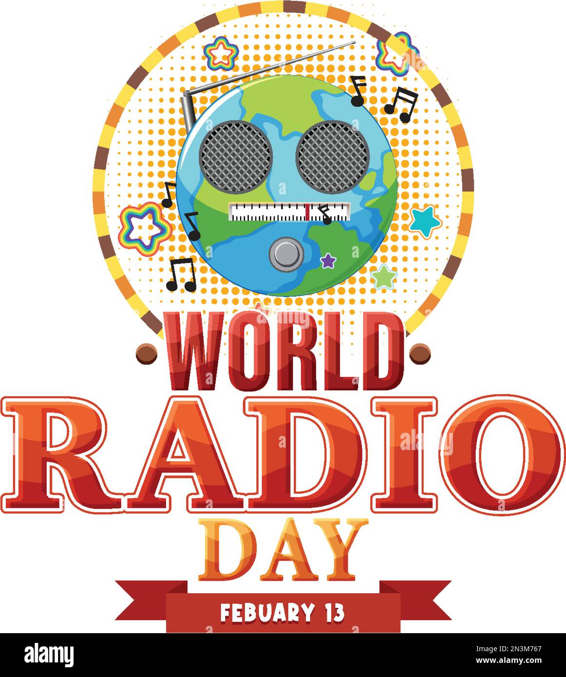 World Radio Day Banner illustration Stock Vector Image & Art - Alamy