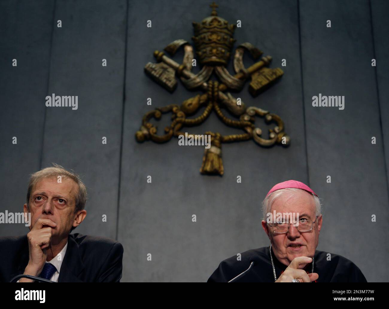 Turin's Mayor Piero Fassino, left, and Archbishop of Turin Cesare ...