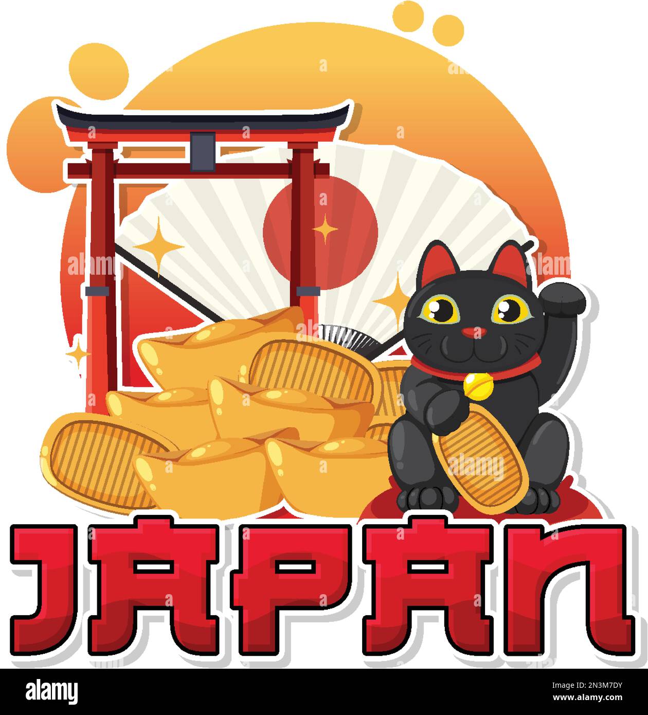 Japanese nation tradition symbol illustration Stock Vector Image & Art ...