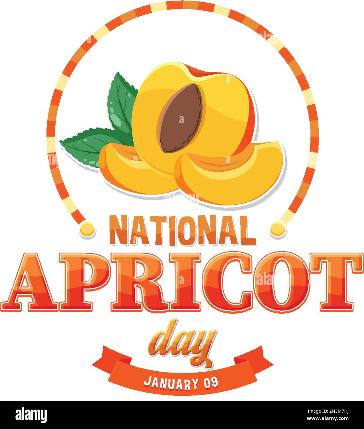 National apricot day icon illustration Stock Vector Image & Art - Alamy