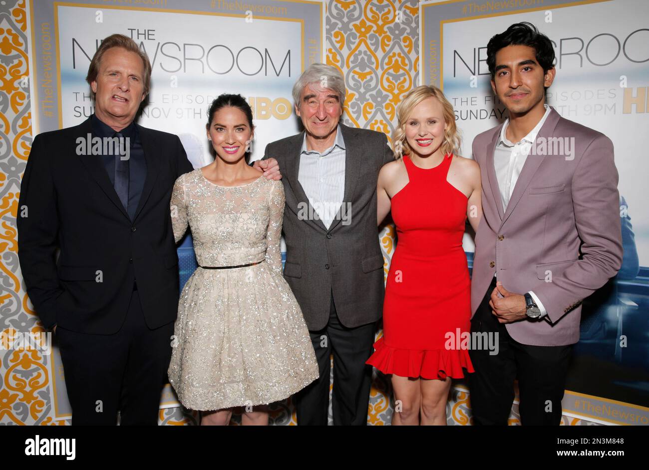 Jeff Daniels, Olivia Munn, Sam Waterston, Alison Pill and Dev Patel ...