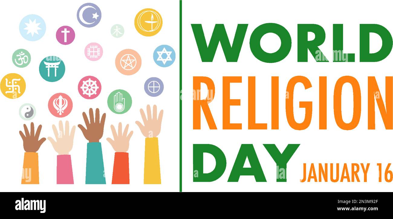 World Religion Day Banner Design illustration Stock Vector Image & Art ...