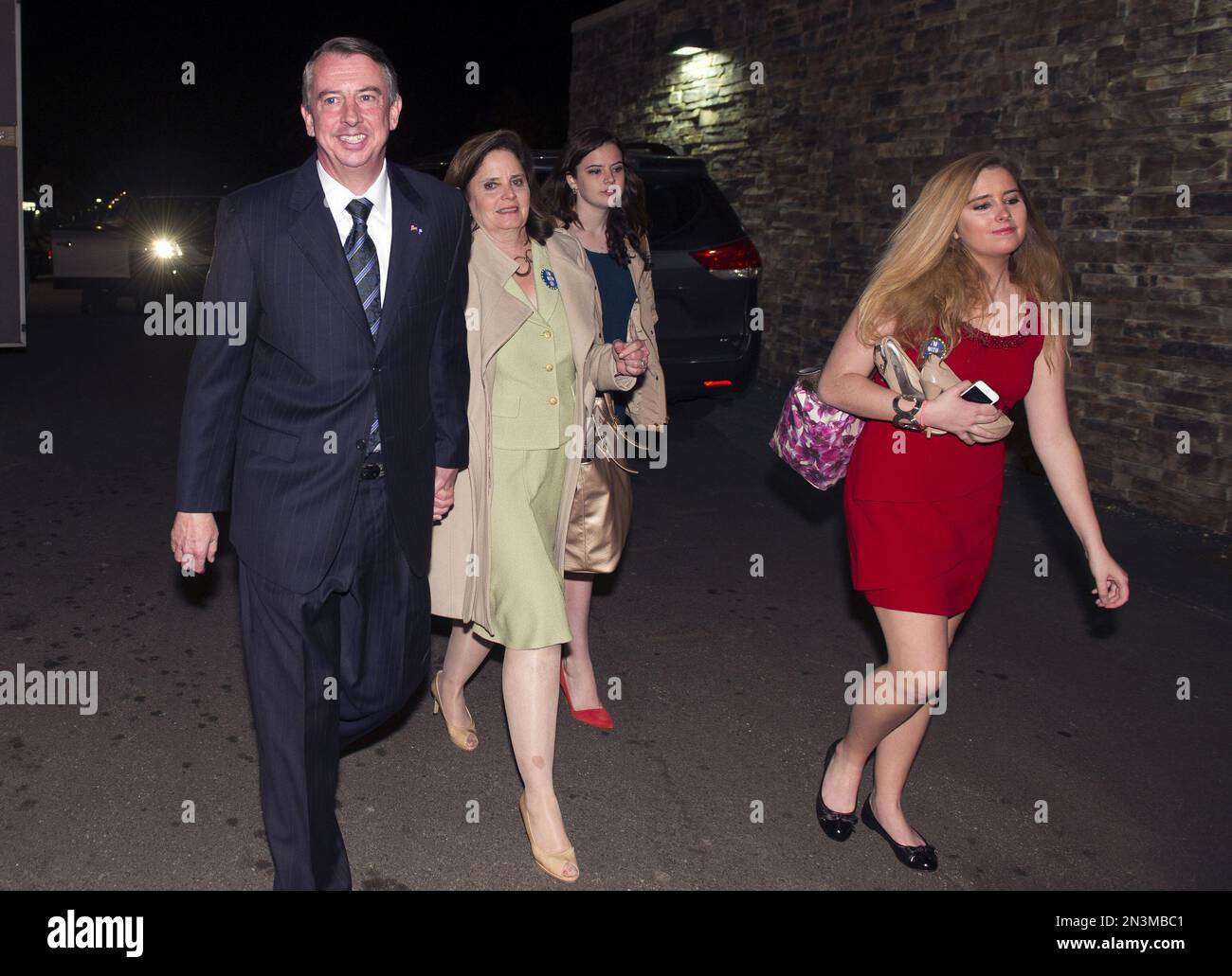 Virginia Republican Senate candidate Ed Gillespie arrives with his ...