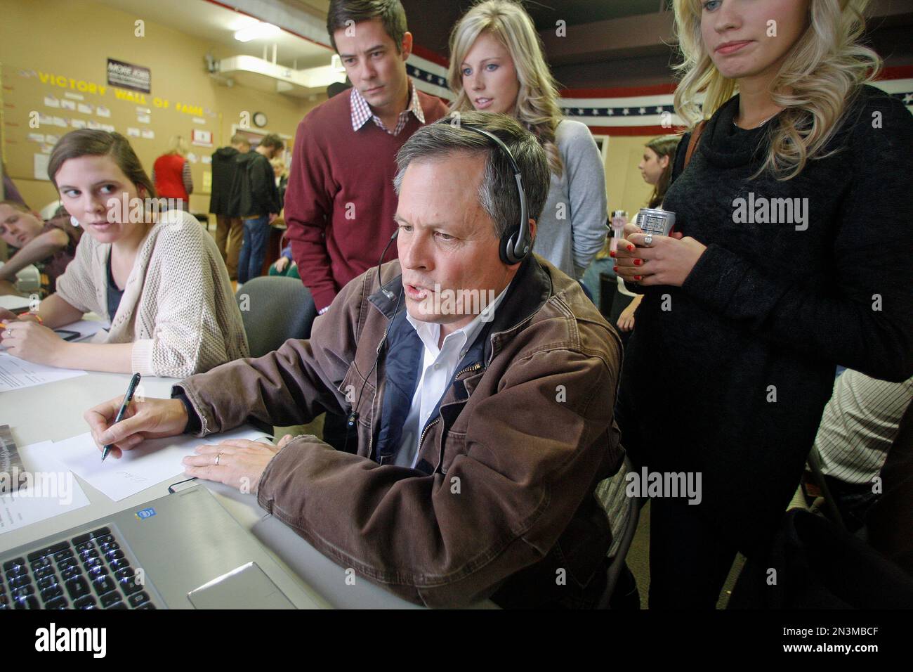 Montana Republican Senate candidate Rep. Steve Daines makes election ...