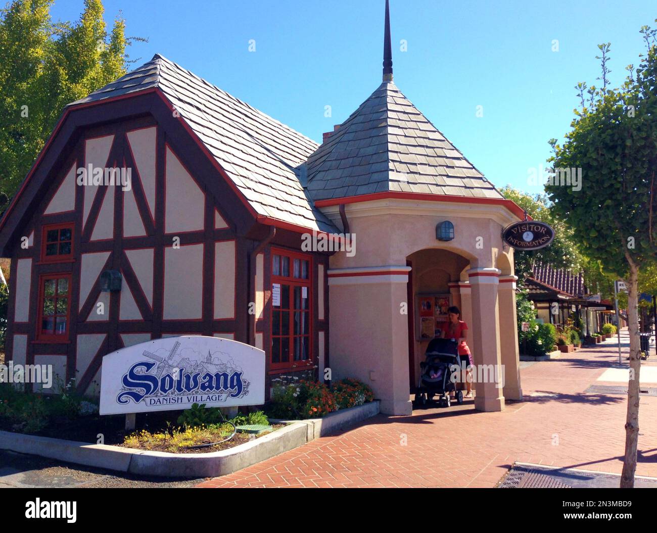 This Oct. 1, 2014 photo shows the Solvang Visitors Bureau in Solvang ...