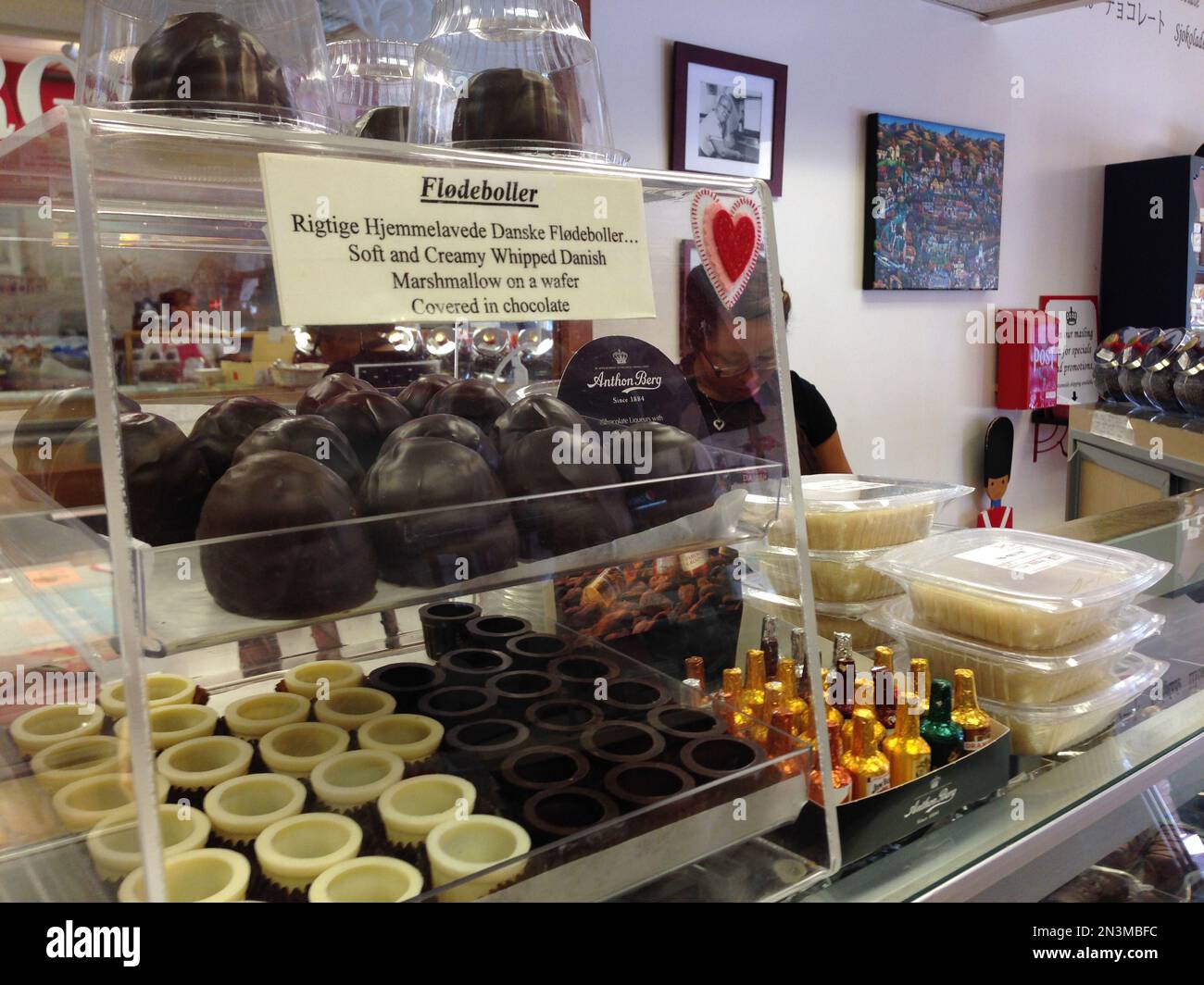 This Sept. 30, 2014 photo shows traditional Danish chocolate-covered ...