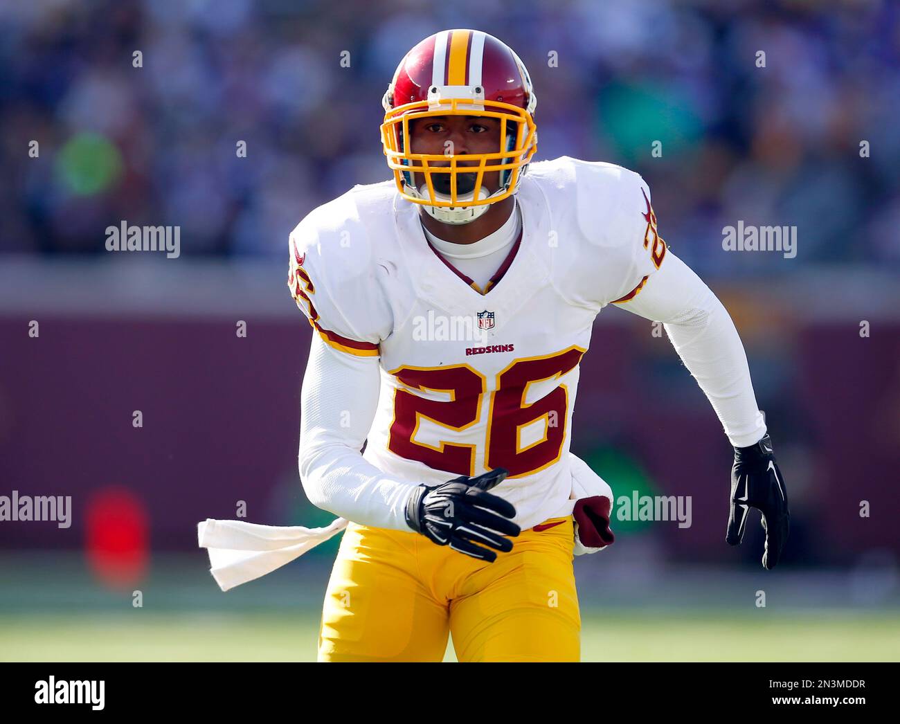 Washington Redskins cornerback Bashaud Breeland (26) covers against the ...