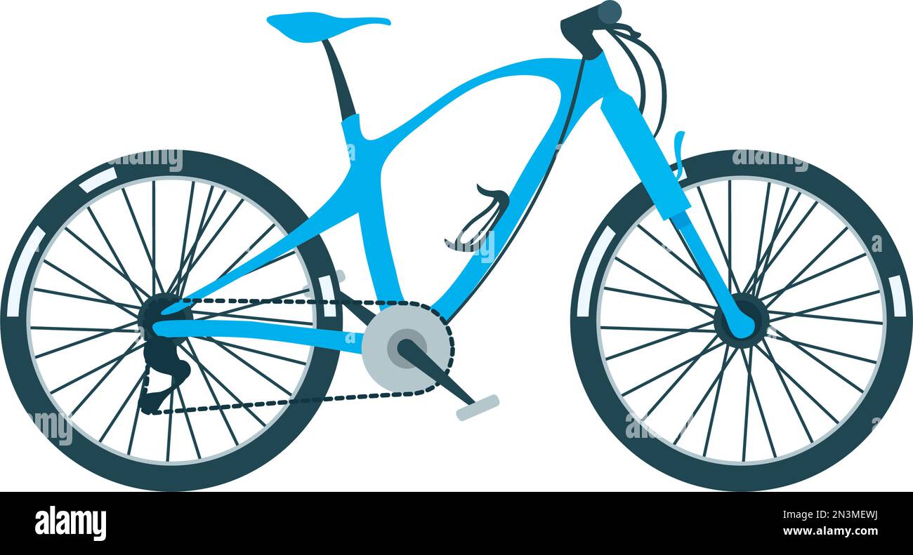 Blue bycicle Stock Vector Images - Alamy