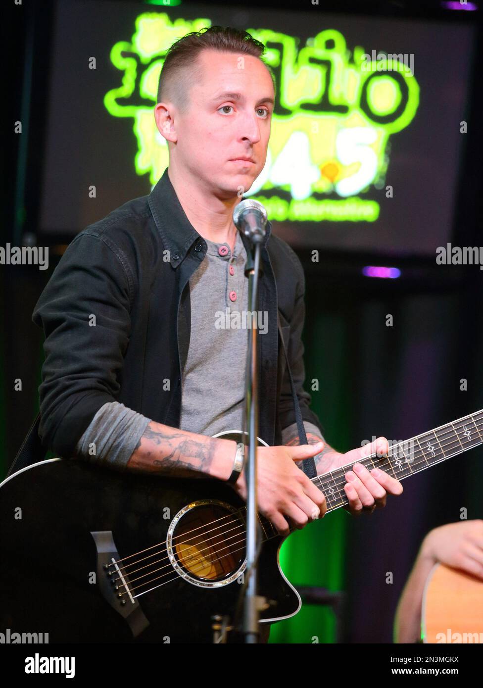 Ryan Key of the band Yellowcard visits the Radio 104.5 Performance ...
