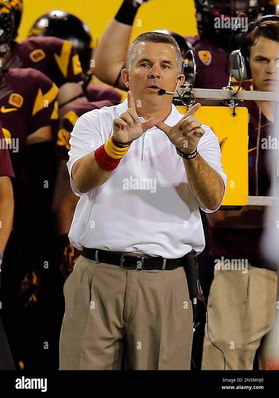 Arizona State head coach Todd Graham in the first half during an NCAA ...
