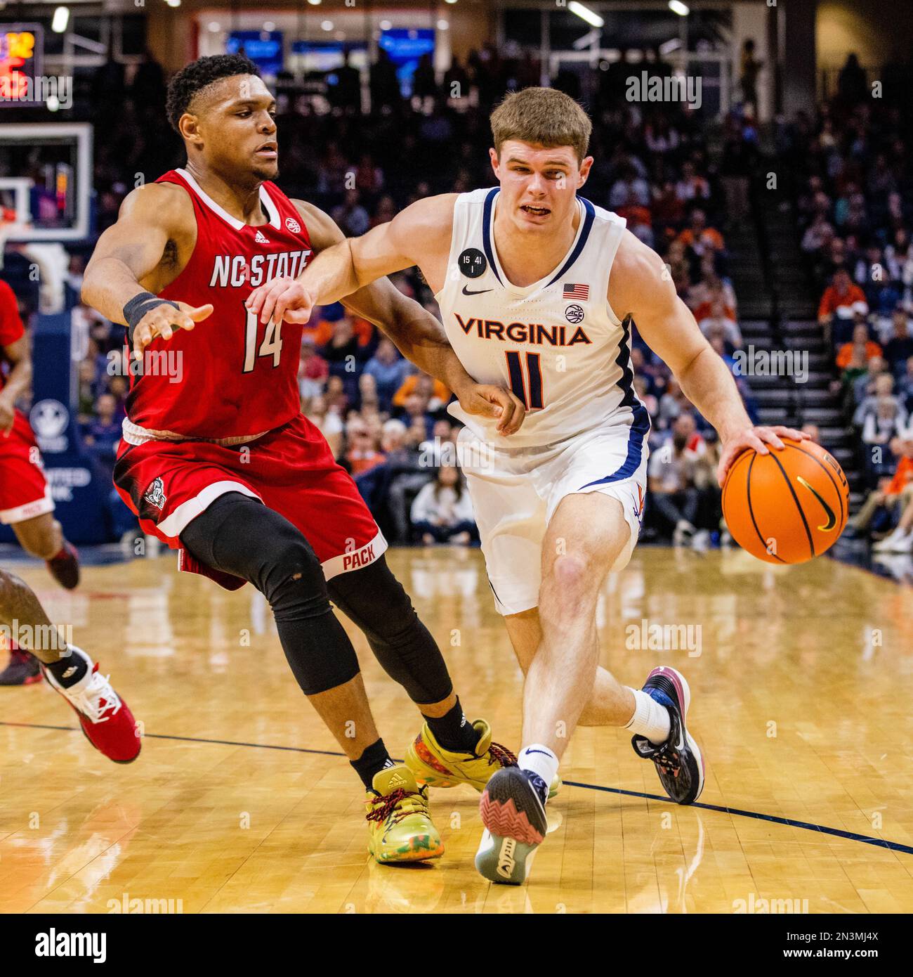 February 7, 2023: during the first half of the ACC Basketball matchup ...