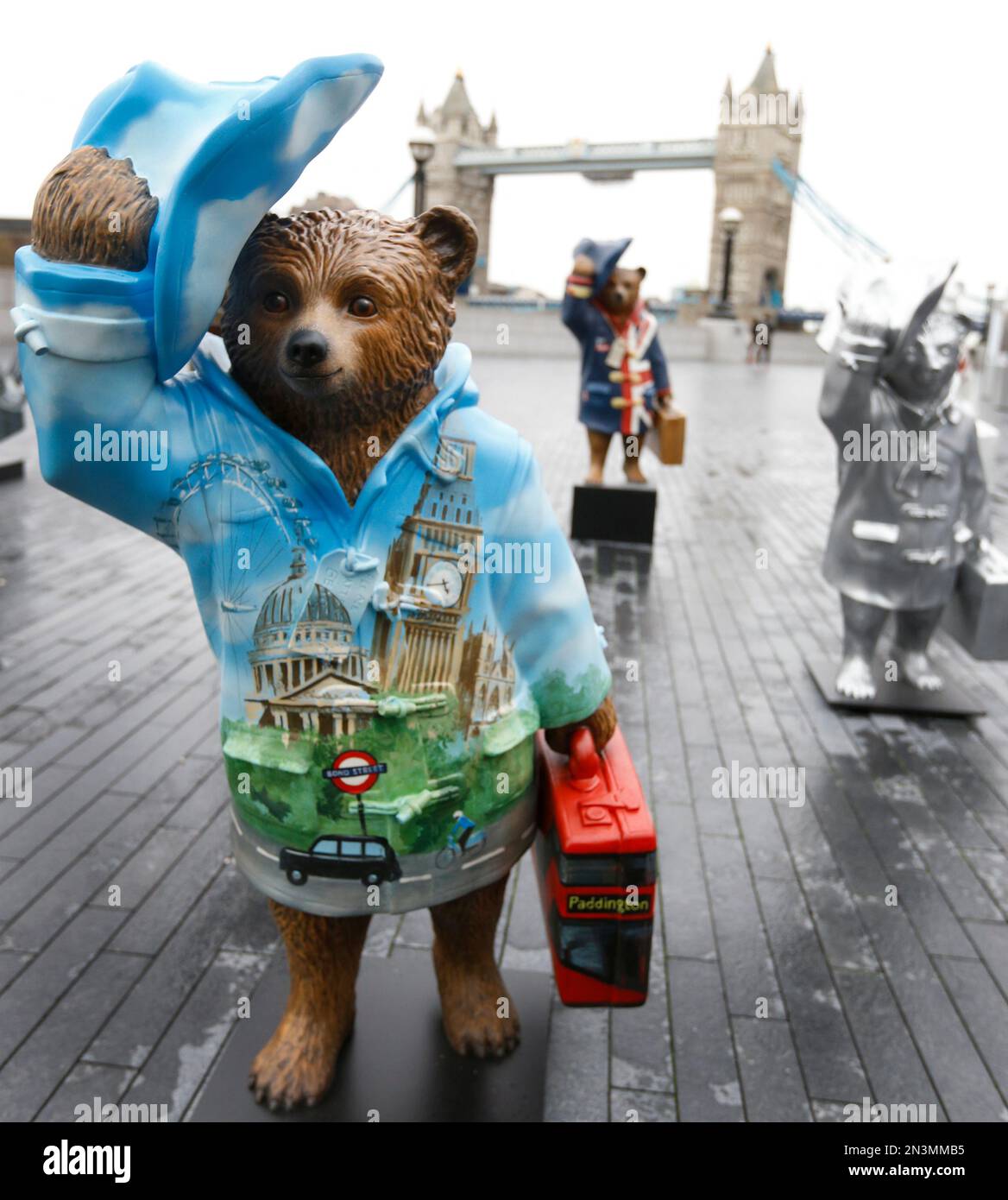 A statue of Paddington Bear, 'The London Bear' by Boris Johnson, Mayor ...