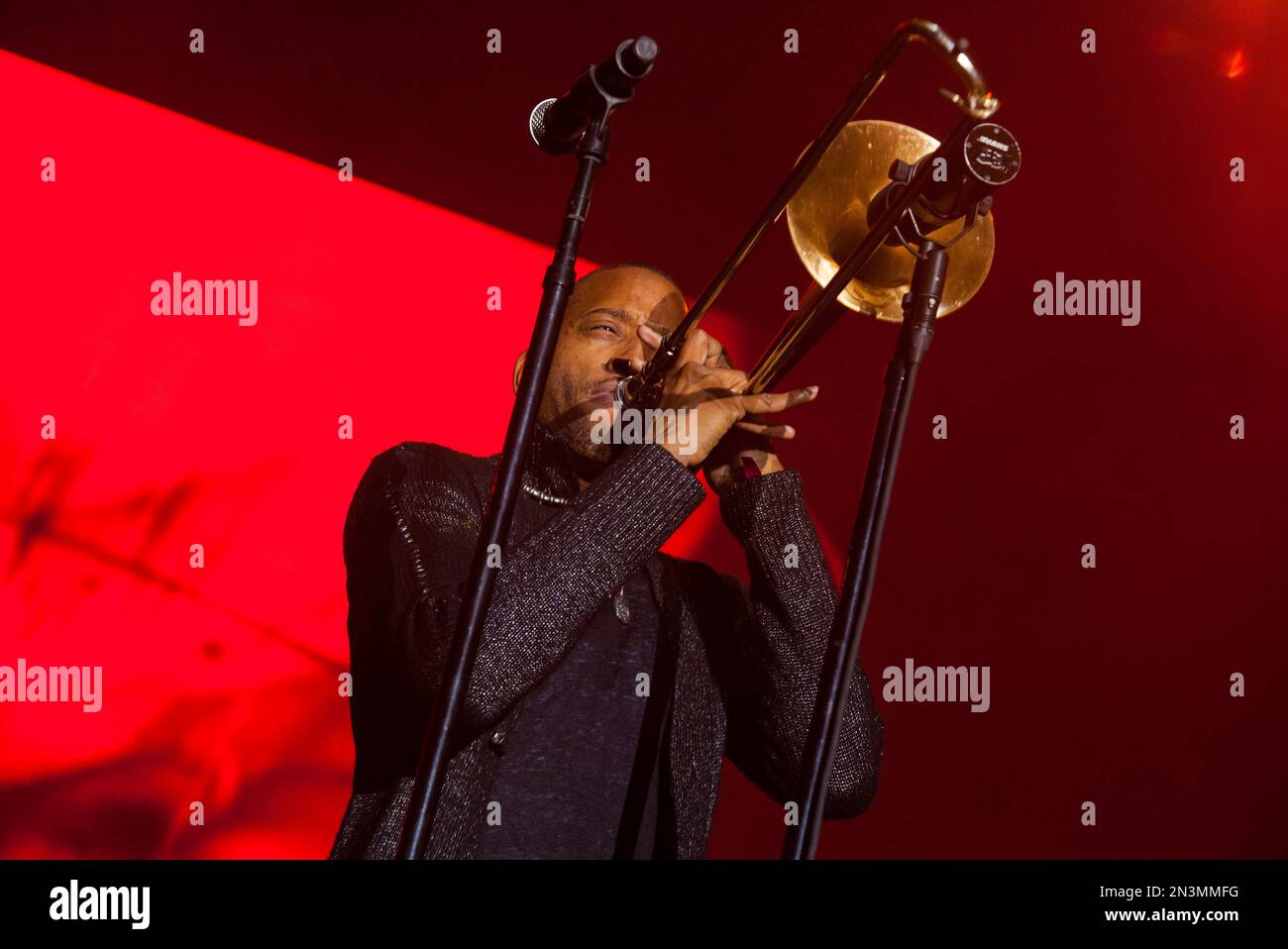 Troy Andrews, known as Trombone Shorty performs with Trombone Shorty ...