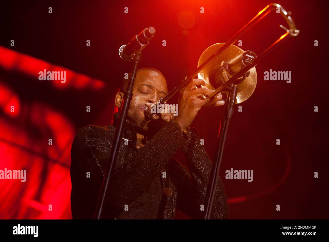Troy Andrews, known as Trombone Shorty performs with Trombone Shorty ...