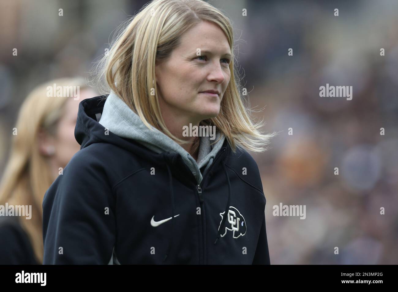 Colorado womens head basketball coach Linda Lappe looks on as Colorado ...