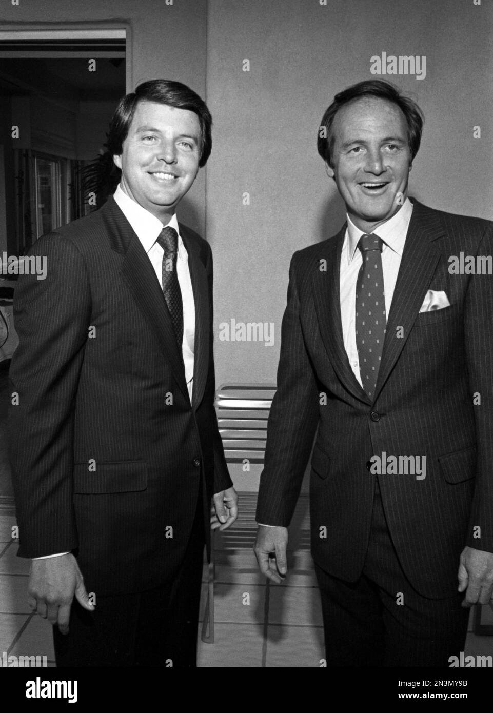 Mike Curb with Jerry Weintraub at the party for Israel's First Lady ...