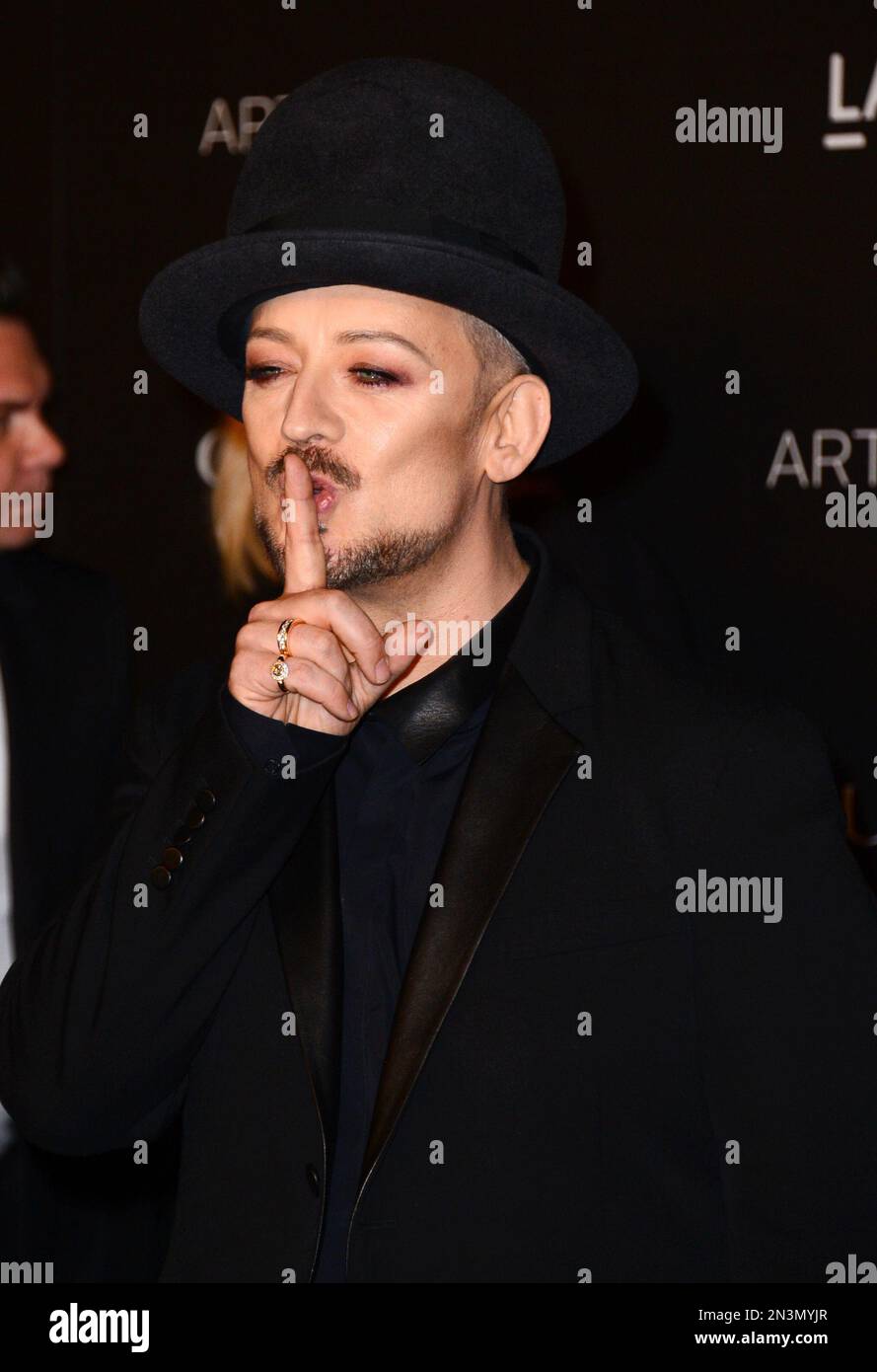 Boy George arrives at the LACMA Art + Film Gala at LACMA on Saturday ...
