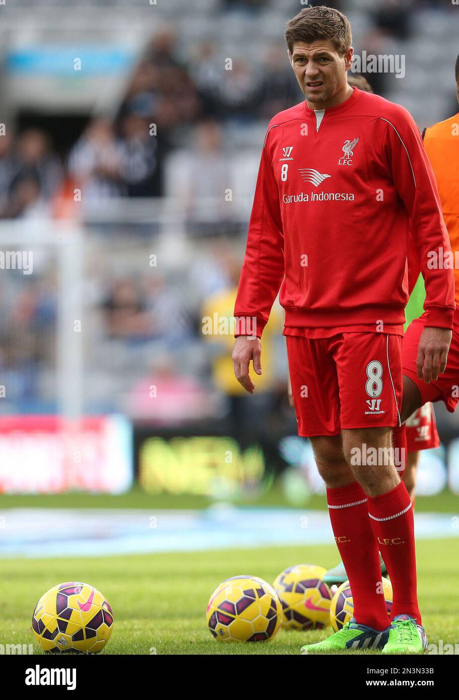 Liverpool's captain Steven Gerrard ahead of their English Premier ...