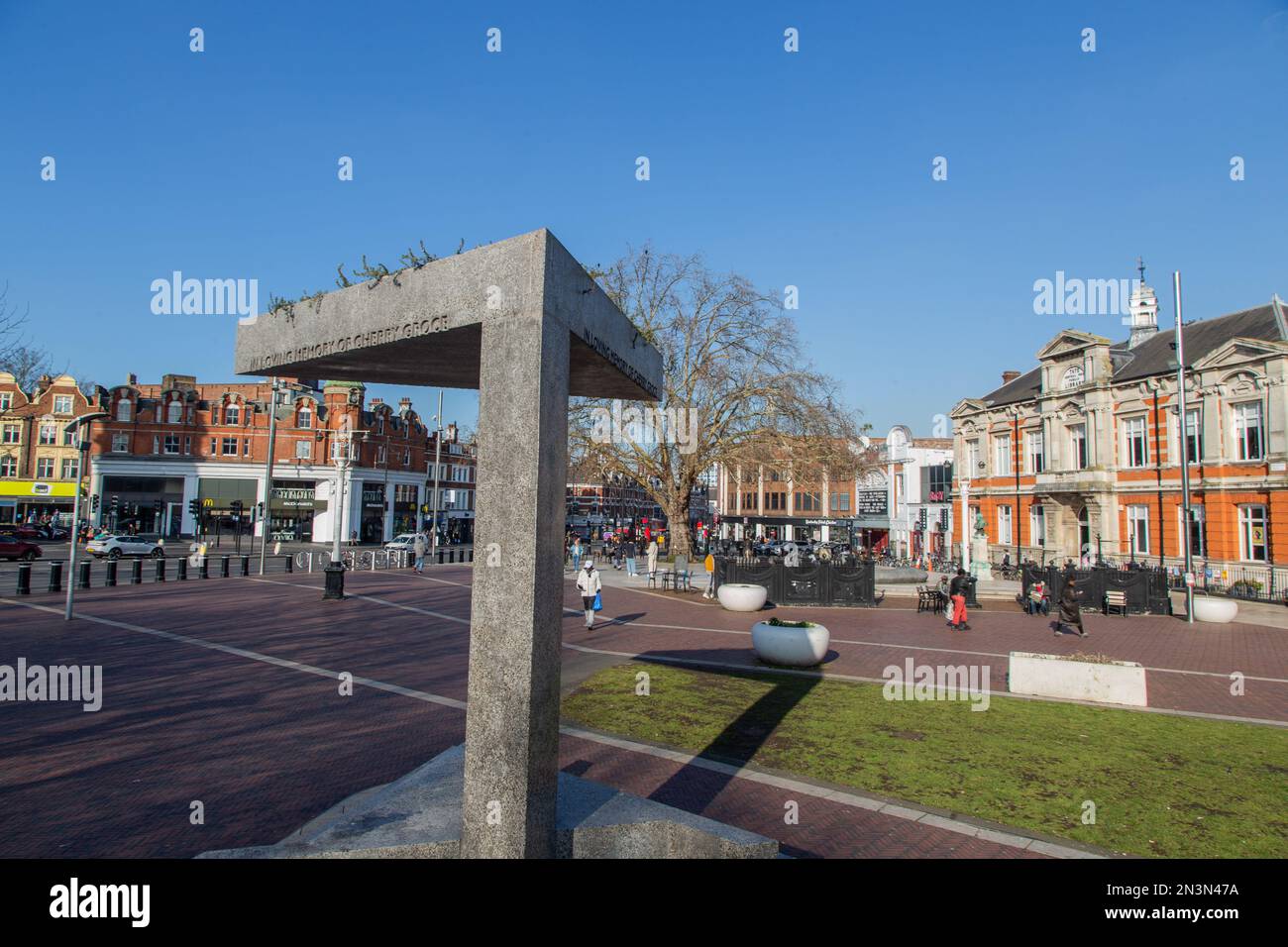 Brixton, UK. 07th Feb, 2023. Cherry Groce memorial is seen in Windrush ...