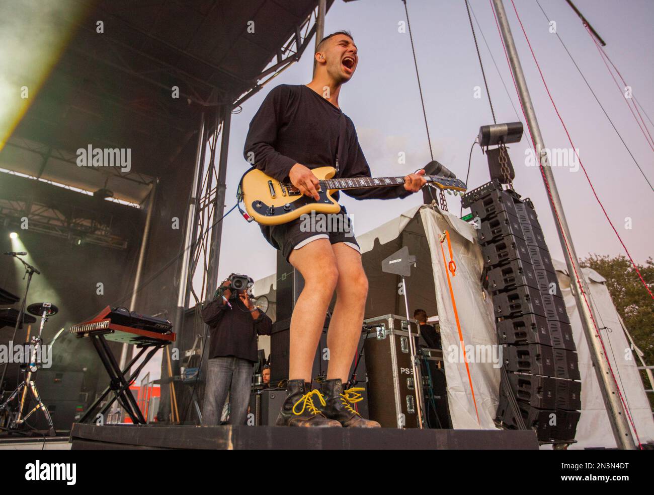 Jack Antonoff, of Fun, performs with his band Bleachers at the Voodoo ...