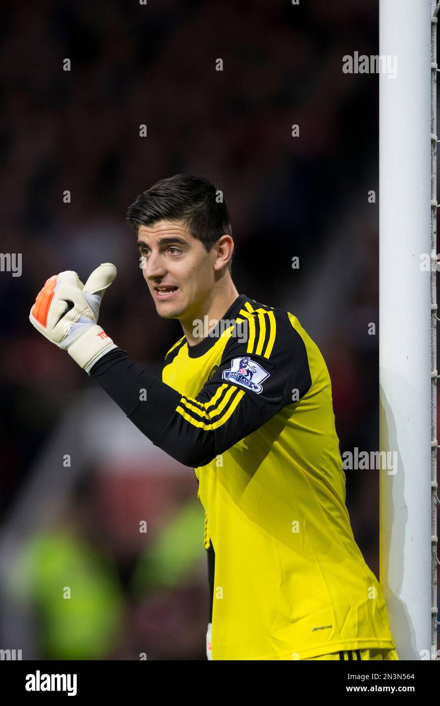 Chelsea's goalkeeper Thibaut Courtois is seen during his team's English ...