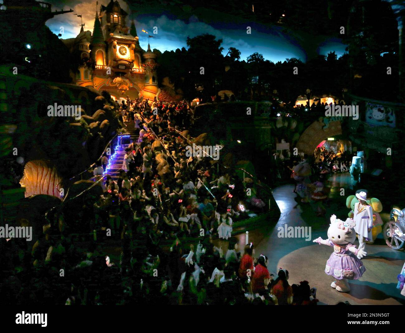 Hello Kitty greets fans during an event to celebrate her 40th birthday ...