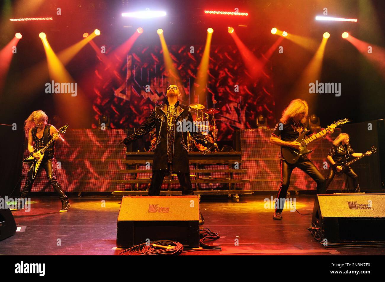 Richie Faulkner, Scott Travis, Rob Halford, Glenn Tipton and Ian Hill ...