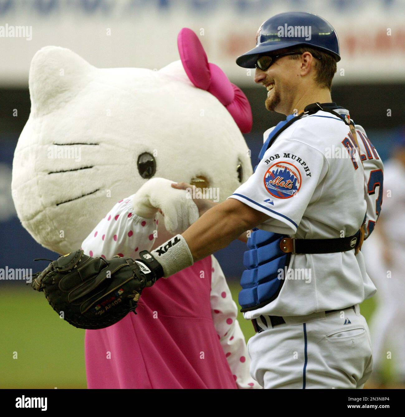 FILE - In this Aug. 15, 2004 file photo, New York Mets catcher Jason ...