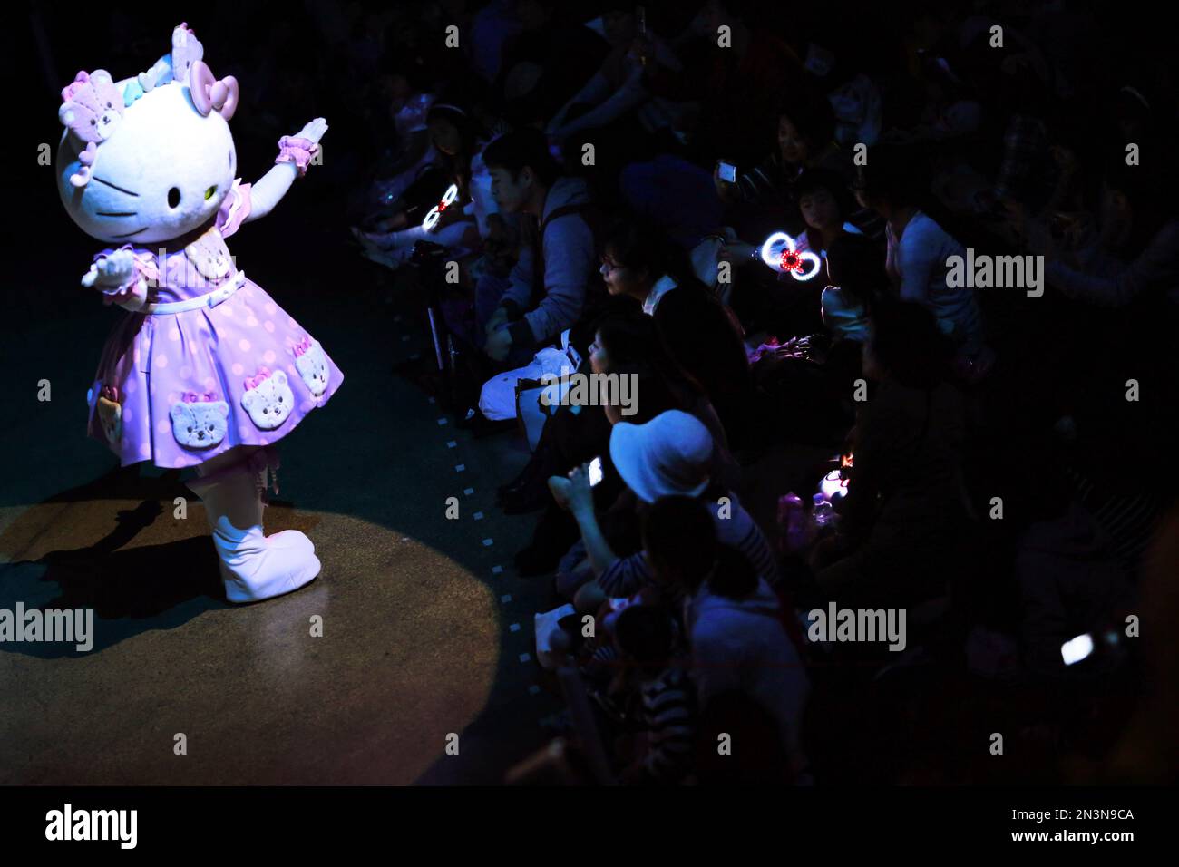 In this Thursday, Oct. 30, 2014 photo, a model dressing as Japanese ...