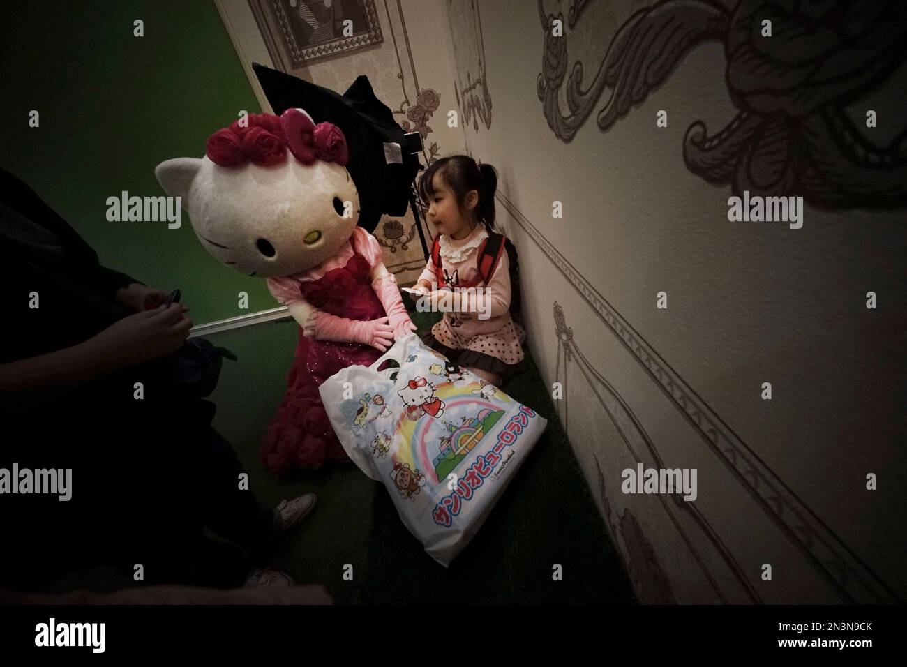 In this Thursday, Oct. 30, 2014 photo, a model dressing as Japanese ...