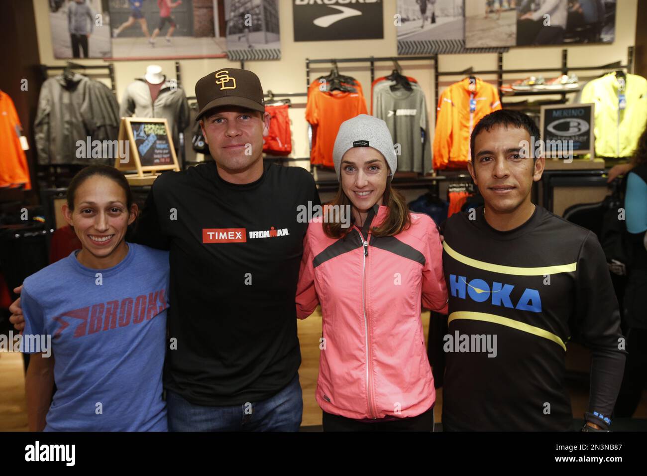 IMAGE DISTRIBUTED FOR TIMEX - From left, Elite runners Desi Linden ...