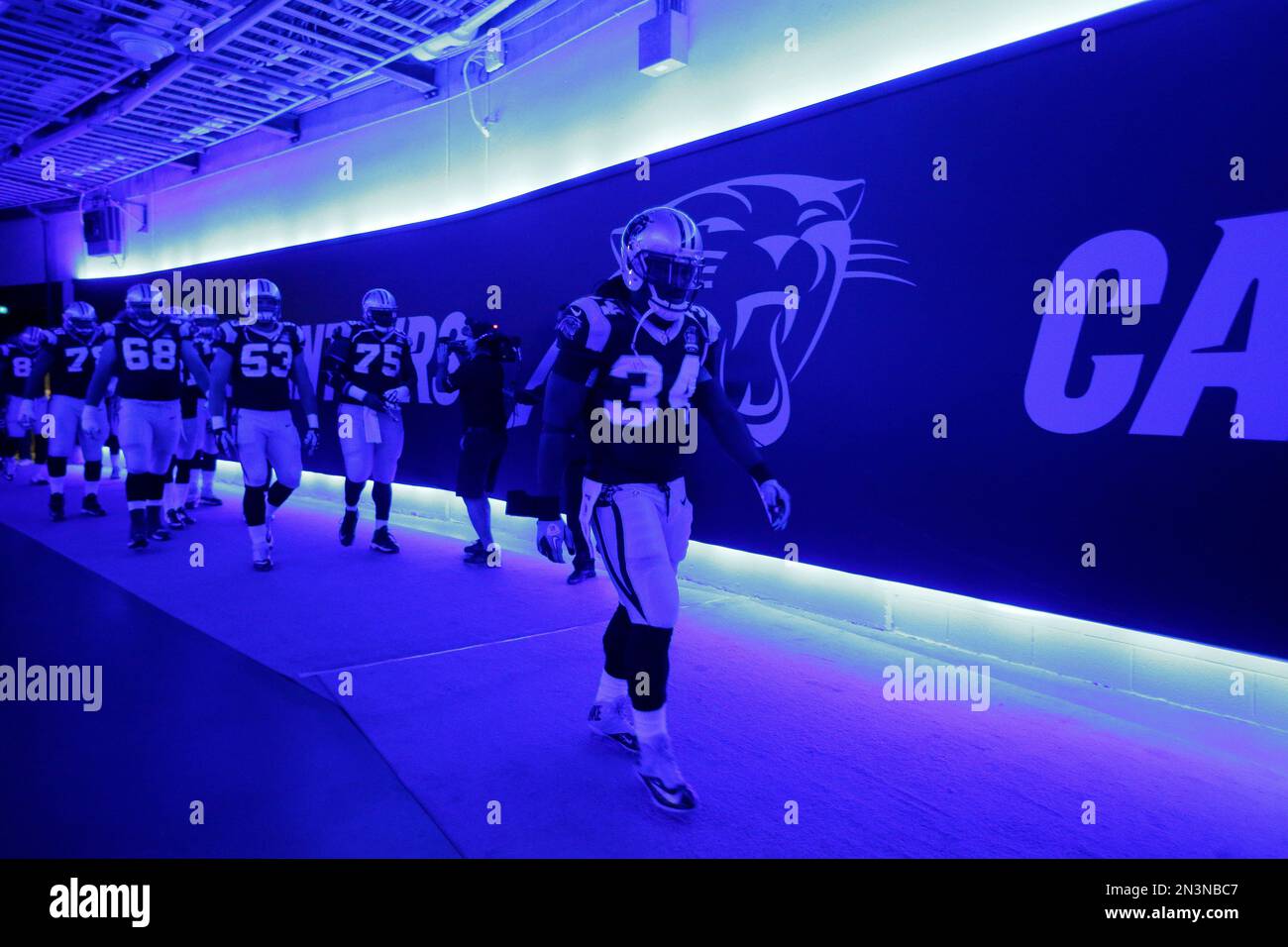 Carolina Panthers running back DeAngelo Williams (34) walks to the ...