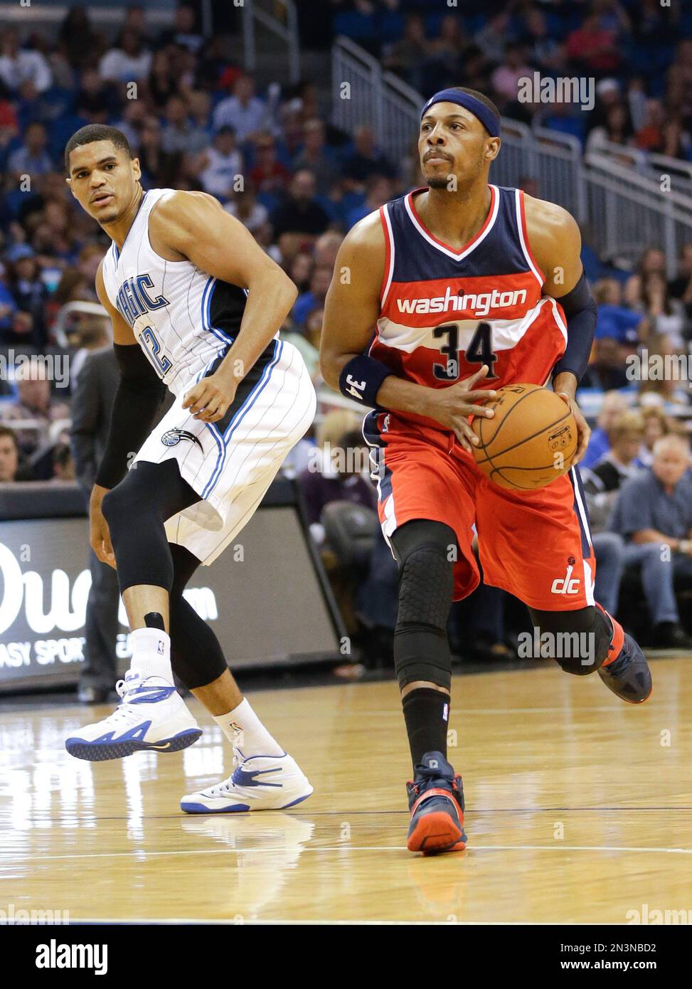 Washington Wizards forward Paul Pierce (34) makes a move to the basket ...