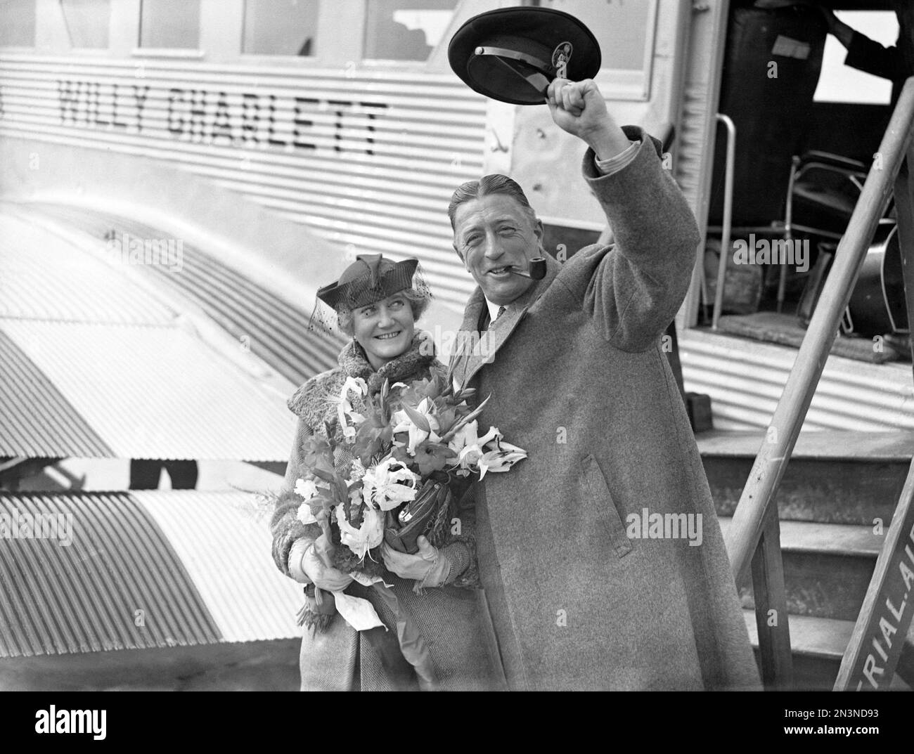 Count Felix Von Luckner, the famous German Naval Officer, and his wife ...
