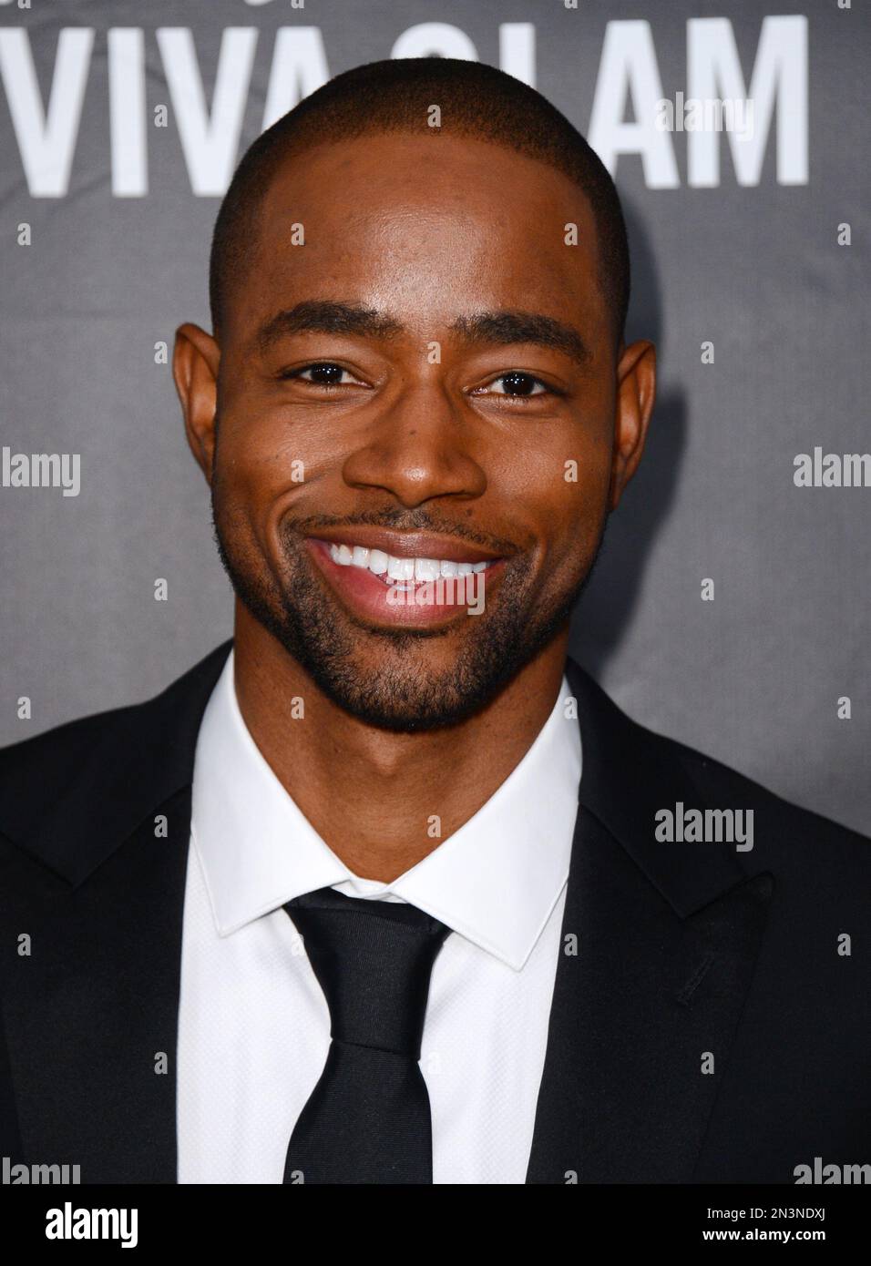 Jay Ellis arrives at the 2014 amfAR Inspiration Gala at Milk Studios on ...