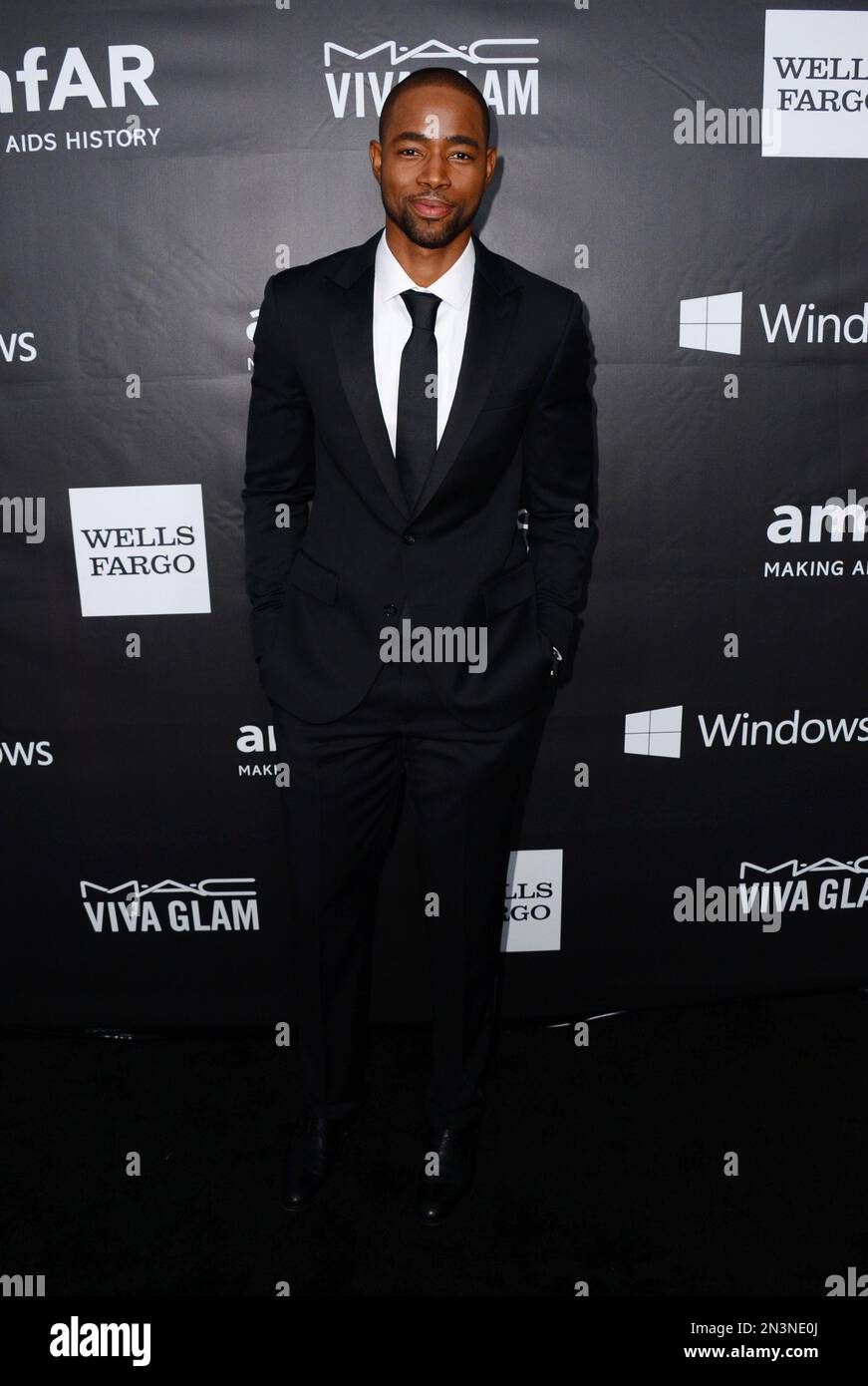 Jay Ellis arrives at the 2014 amfAR Inspiration Gala at Milk Studios on ...