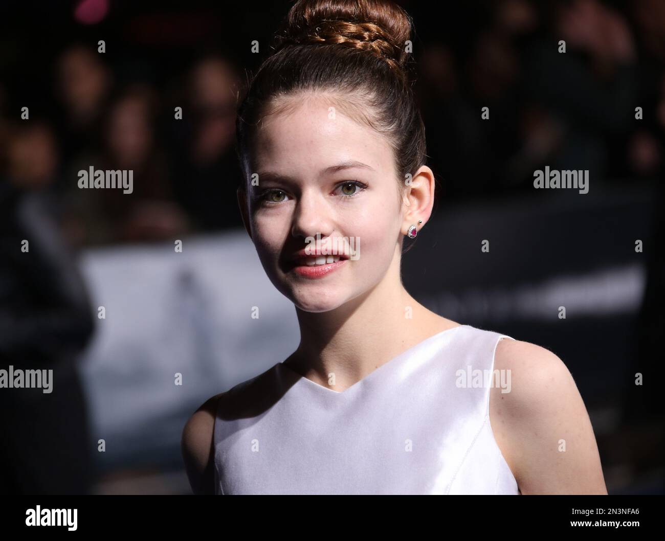 Actress Mackenzie Foy poses for photographers upon arrival at the ...