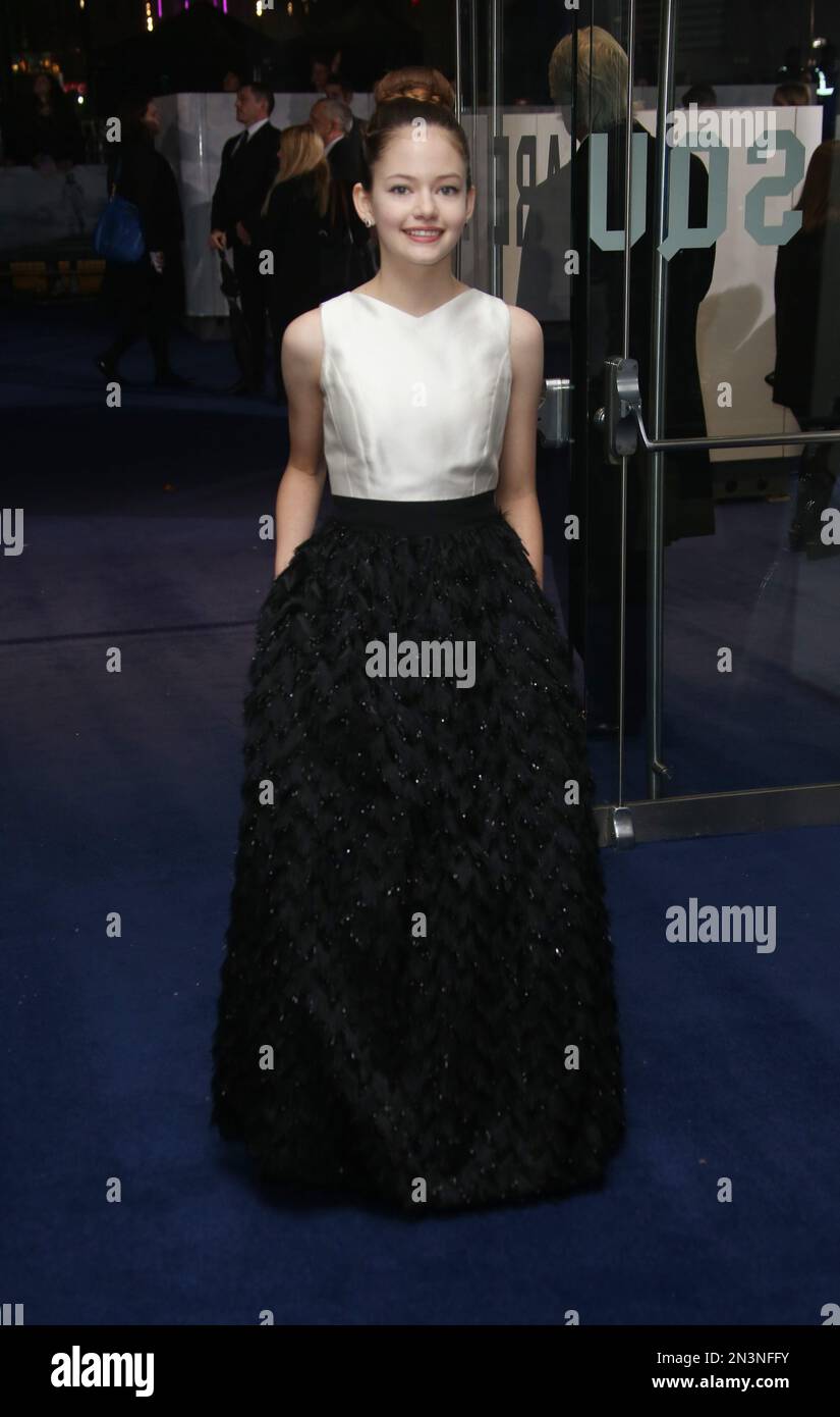 Actress Mackenzie Foy poses for photographers upon arrival at the ...