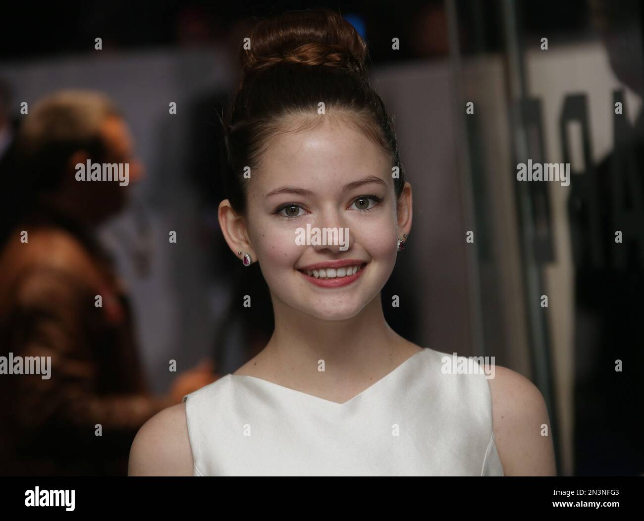 Actress Mackenzie Foy poses for photographers upon arrival at the ...